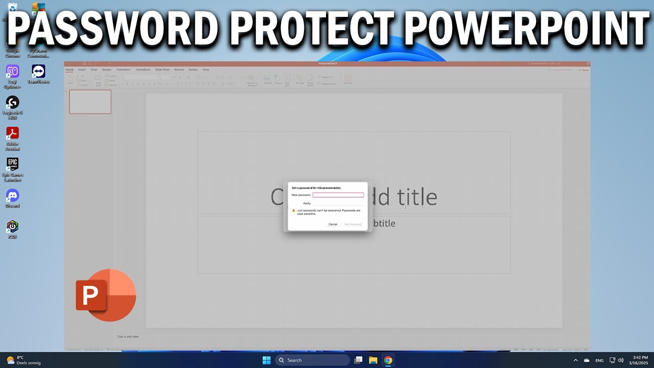 How To Password Protect a PowerPoint Presentation - Easy Fix