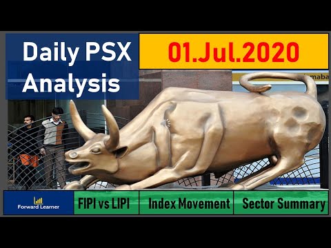 Daily PSX Analysis 01.07.2020 | FIPI vs LIPI | Index Movement | Trading Summary