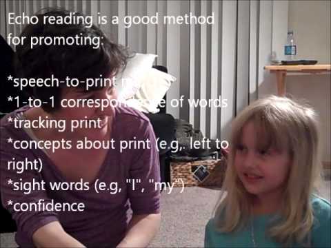 Echo reading: a method for emergent and beginning readers