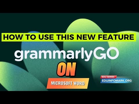HOW TO USE GRAMMERLY GO ON MS-WORD