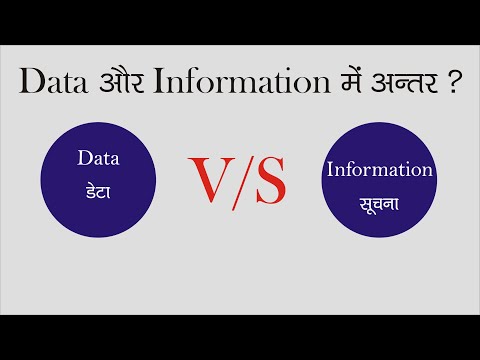 What is Data and Information. Difference between data and information.