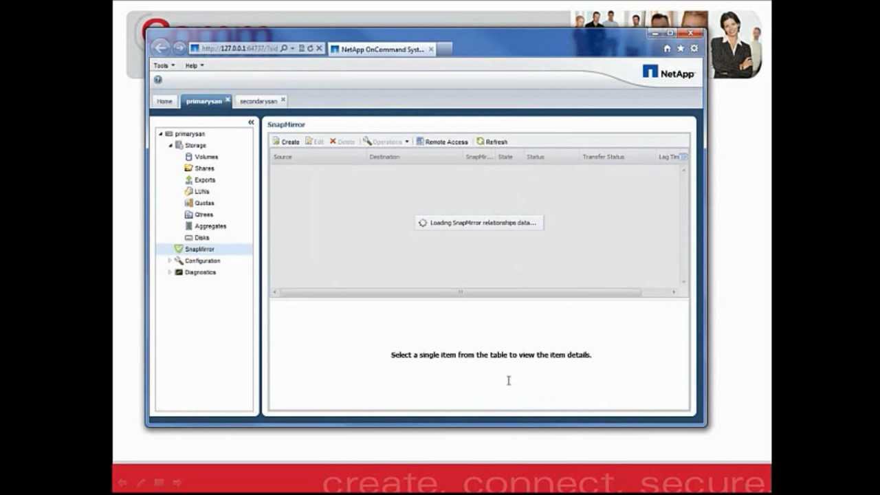 NetApp Snap Mirror San to San Replication