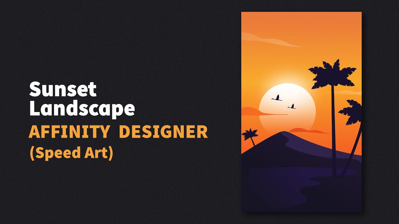 Landscape Illustration - Affinity Designer (Speed Art)