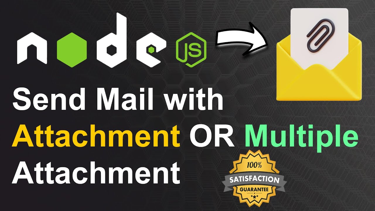 How to Send Mail with Attachment or Multiple Attachments in Node JS | Send Mail in Node JS