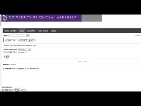 How to find unofficial transcript on myUCA