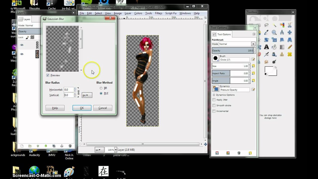 Sticker Tutorial for IMVU using Gimp part 1