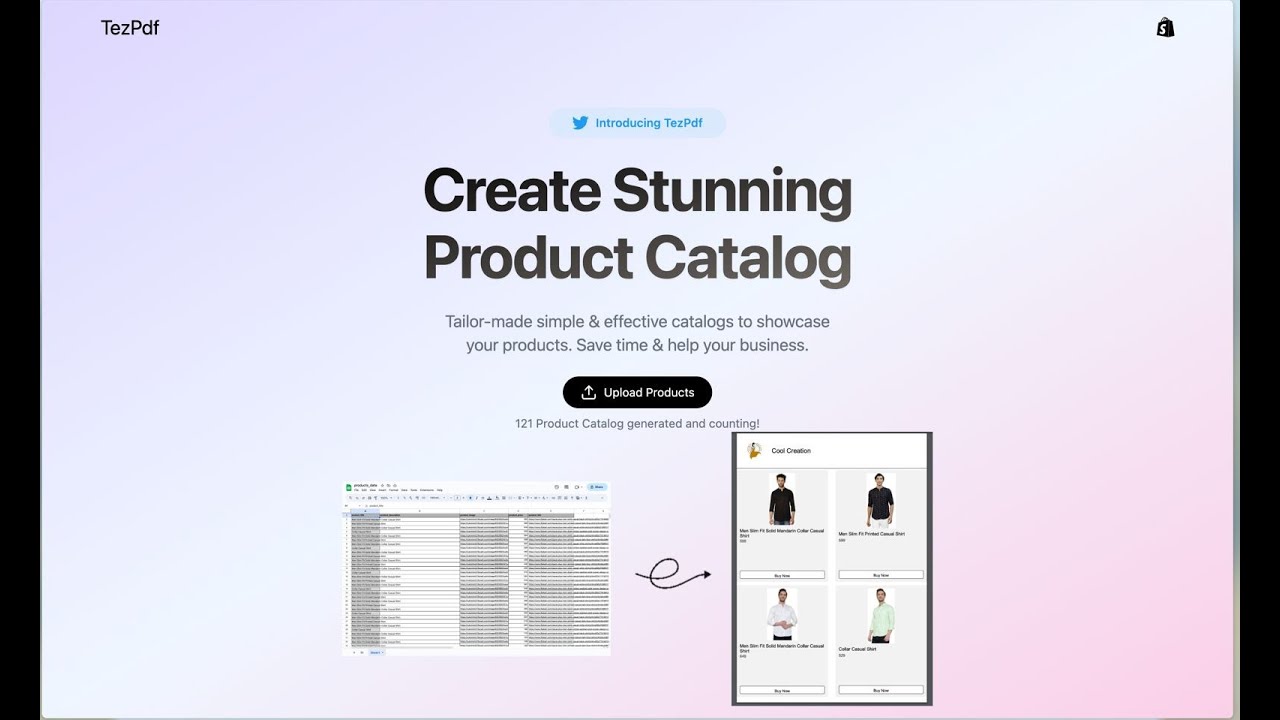 TezPdf: Product Catalog in seconds