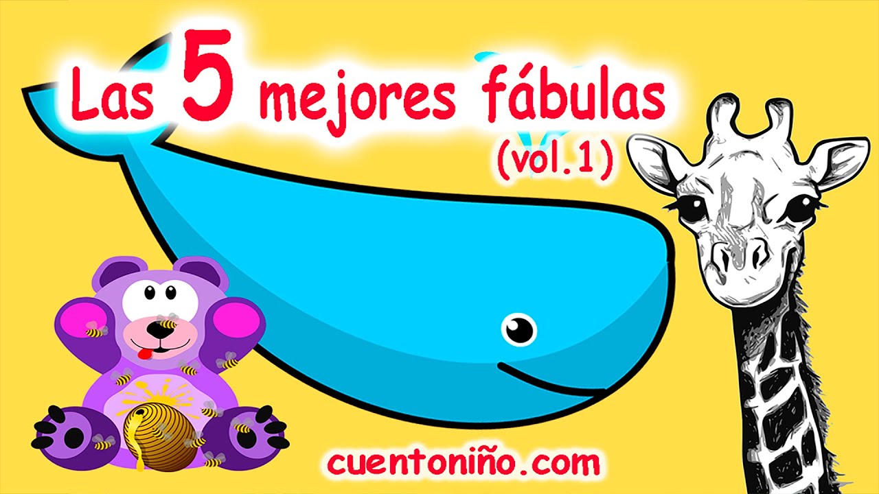 Las 5 mejores  FABULAS con VALORES (VOL 1)【cuentos 😜 que EDUCAN en VALORES】