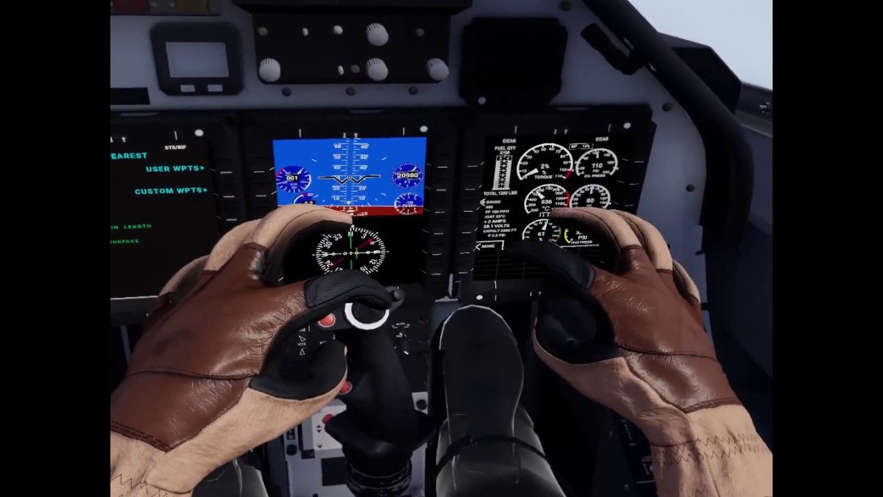 Unmodified Varjo VR Hand Tracking – Virtual Cockpit Simulation by HTX Labs