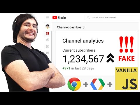 Animated Counter using Google Chrome Dev Tools and JavaScript (Fake Subscriber Count)