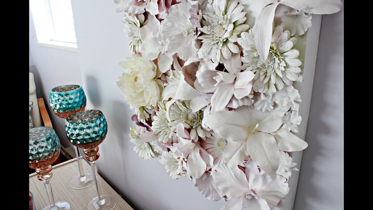 DIY: 3D Flower Canvas Wall Art - DIY Mother's Day gift !