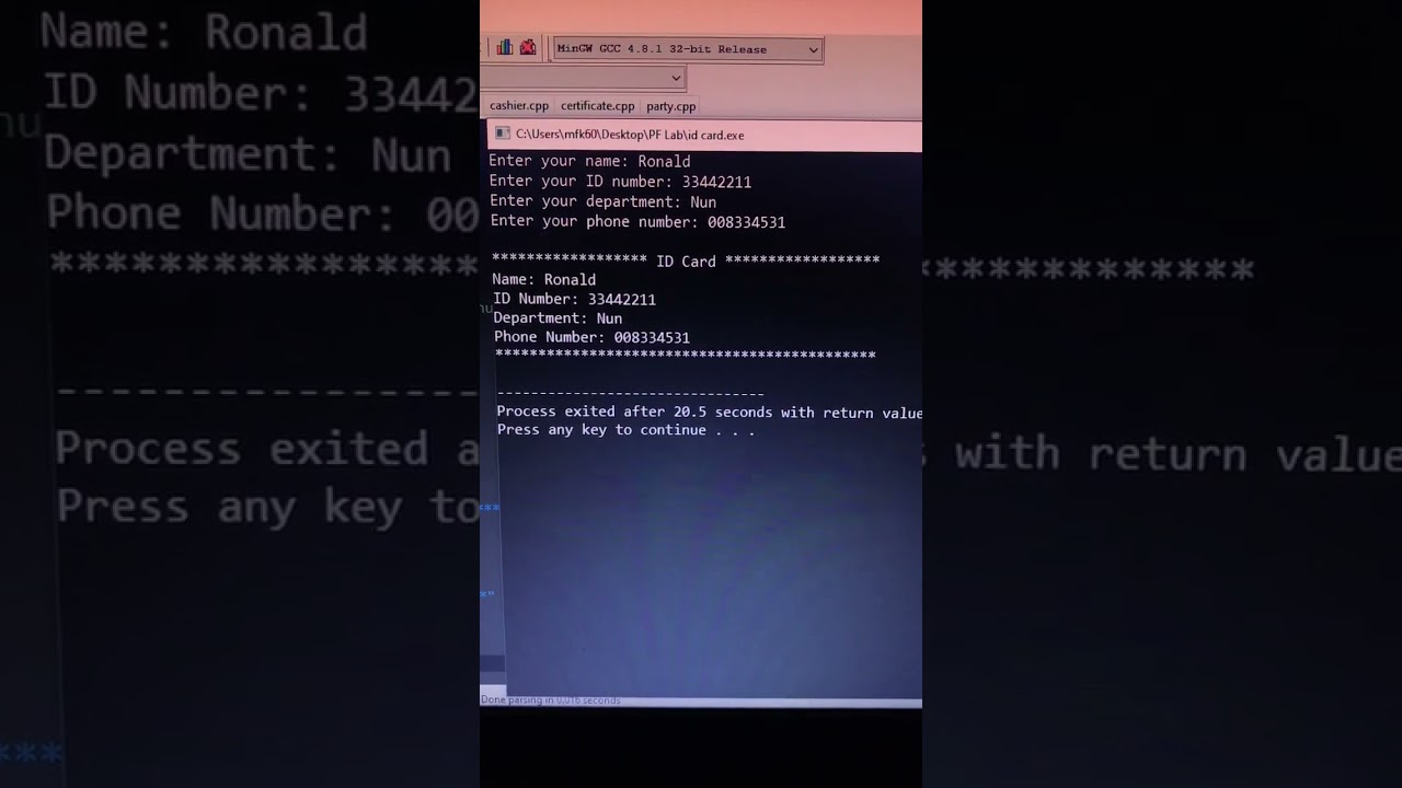 id card c++#coders #codelife #codemasters #codinglife #codingninja #coderstokyo #code #coding #cpp