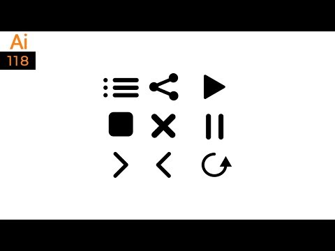 How to create video player icons in Illustrator