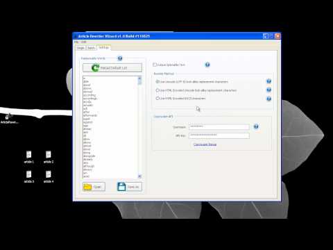 Article Rewriter Wizard - Overview of how to use the Article Rewriter