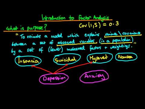Factor Analysis - an introduction