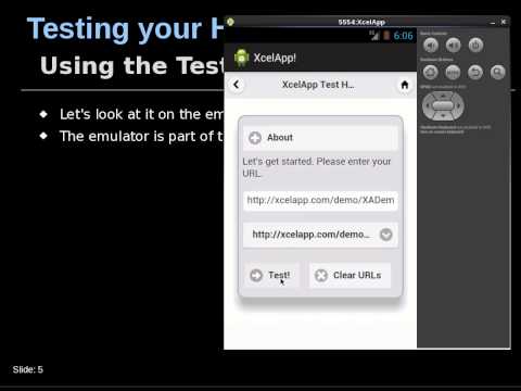 Testing HTML5 Apps using XcelApp