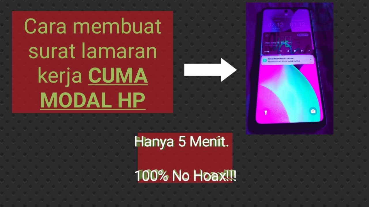 Cara membuat surat lamaran kerja pdf di HP (Terbaru)
