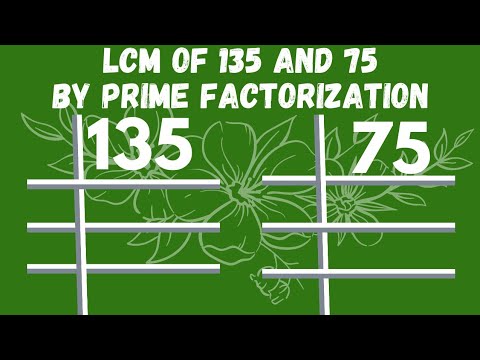 LCM of 135 and 75 by prime factorization | LCM 135 75 | in Urdu/Hindi |