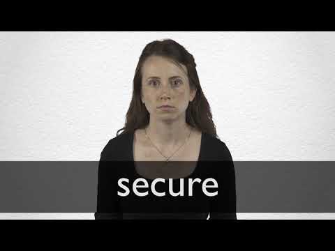 SECURE definition and meaning | Collins English Dictionary