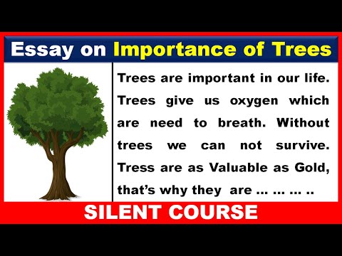 Essay on Importance of Trees In English