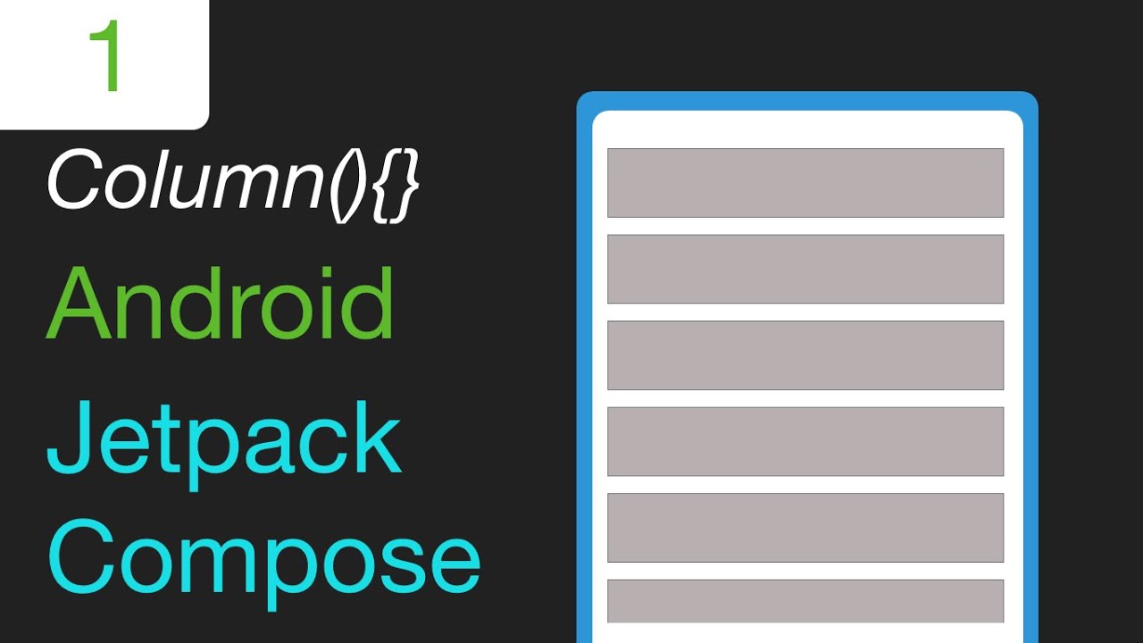 Android Jetpack Compose  (Kotlin) Column Layout Tutorial #JetpackCompose