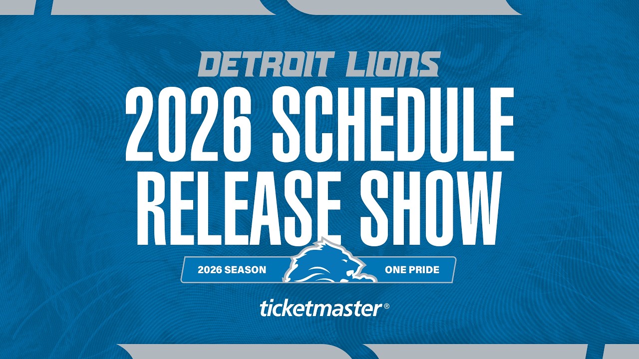 Detroit Lions 2026 Schedule Release Show