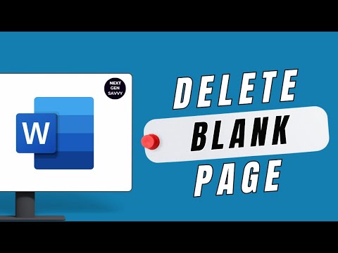 How to Delete a Blank Page You Can't Delete in Word