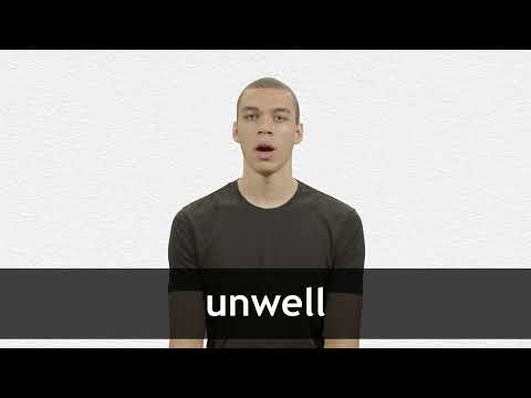 UNWELL definition and meaning | Collins English Dictionary