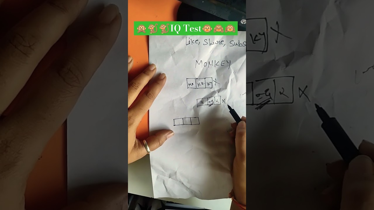 Write Monkey in 3 box #shorts #viral #trending #youtubeshorts#iq #challenge#games#yt  #braintest