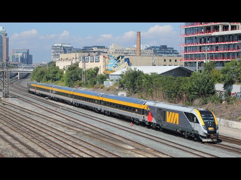 Via Rail Test Train! SIIX 2001 leads VIA 688 into Toronto with set #1 !