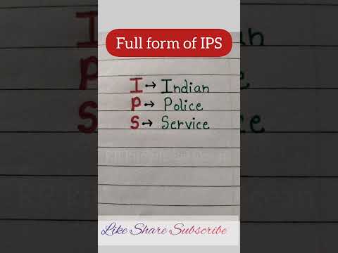 What is the full form of IPS #youtubeshorts #shorts #fullform