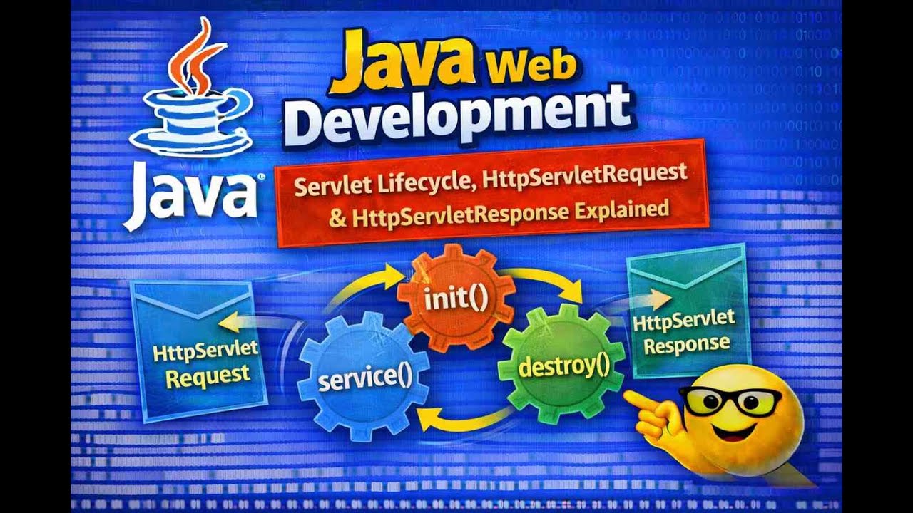 Java Web Development | Servlet Lifecycle, HttpServletRequest & HttpServletResponse Explained