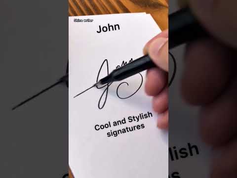 Cool Stylish John Name Signature 🔥😎 #viral #youtubeshorts #fyp #shorts #short #john #signature #new