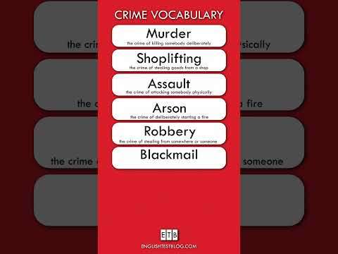Crime Vocabulary