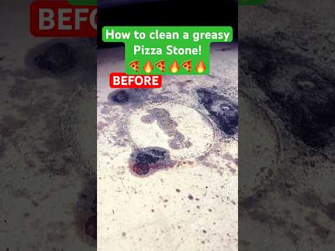 How To Clean a Greasy Pizza Stone! 🍕🔥