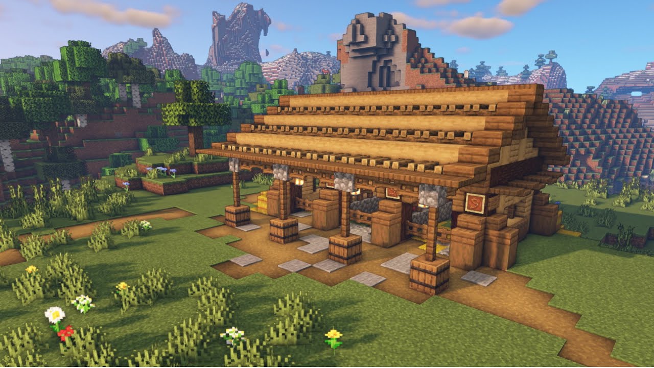 Minecraft Small Aesthetic Horse Stable | Tutorial