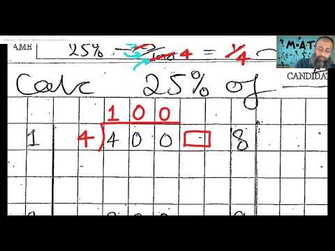 I can calculate 25 percent !