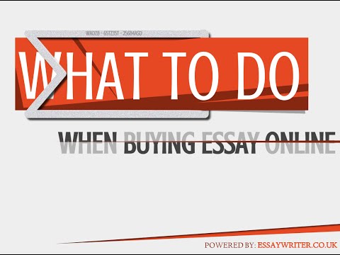 What to Do When Buying Essay Online