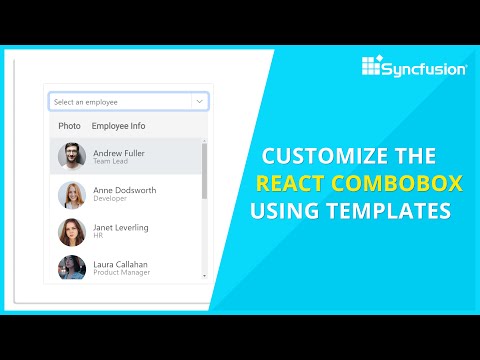 Learn Customize the React ComboBox Using Templates - Mind Luster