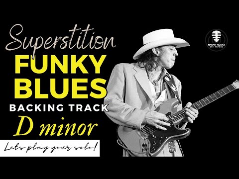 SUPERSTITIOUS Funky Blues in D minor - The PERFECT Jam Track
