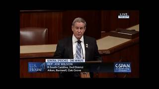 Wilson honors Greg Alia Day on House Floor