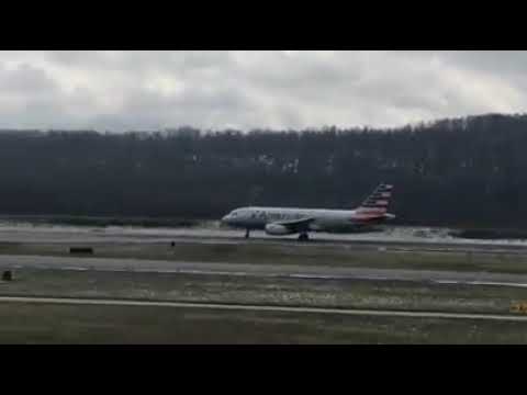 American Airlines A319 Takeoff Harrisburg, PA (MDT)