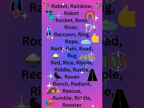 #shorts / Learn letter R / Learn English letter R words. Brain Smart Kids. Learning Videos for Kids