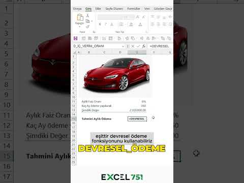 Excel'de Kredi Hesabı (Kredi Şartlarına Göre Aylık tutarı Hesaplama) | EXCEL 751