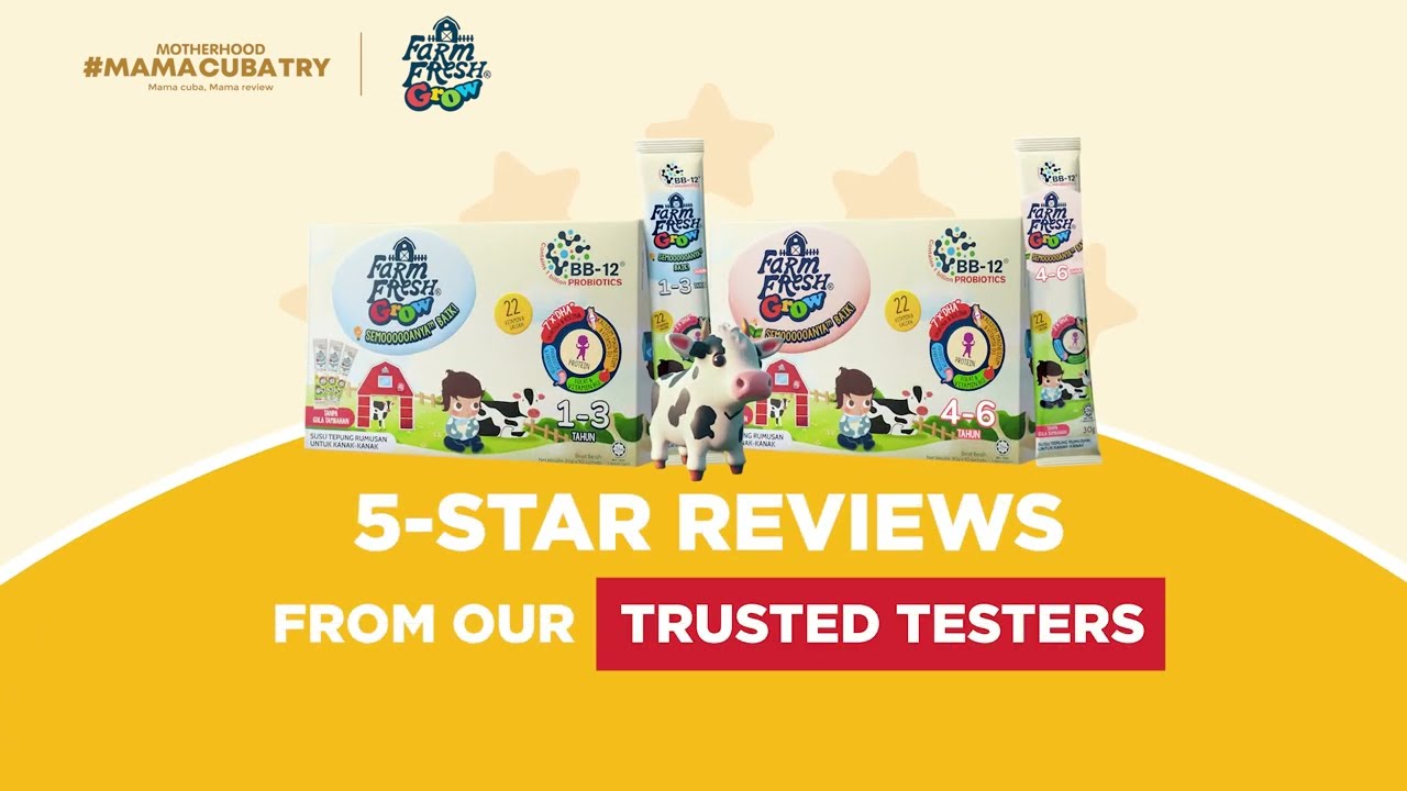 Farm Fresh Grow Milk Powder- #MamaCubaTry Review