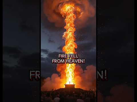 When God Sent Fire – Elijah vs 450 Prophets of Baal 🔥 | Bible Short in 60 Seconds
