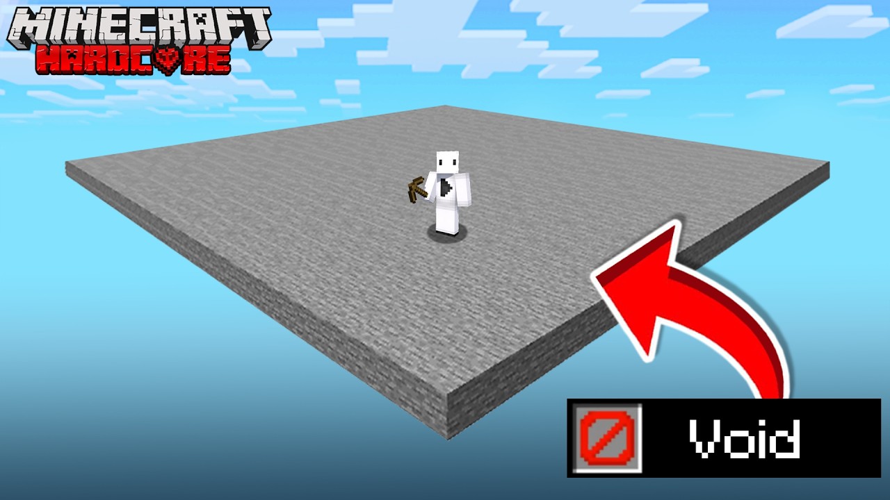 I Survived in the VOID in Minecraft Hardcore!