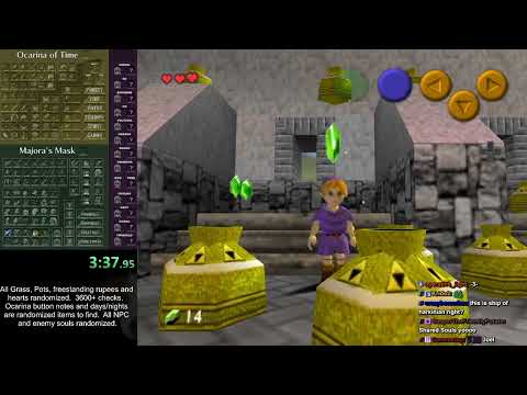 OoTMM Randomizer max items in both games (No Logic) [Part 1]