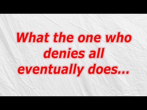 What the one who denies all eventually does (CodyCross Crossword Answer)