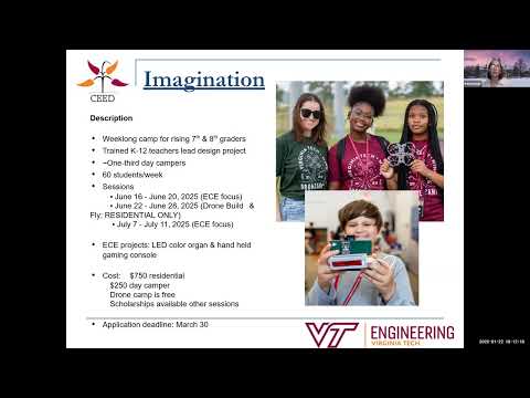 Virginia Tech STEM Summer Program Info Session 2025